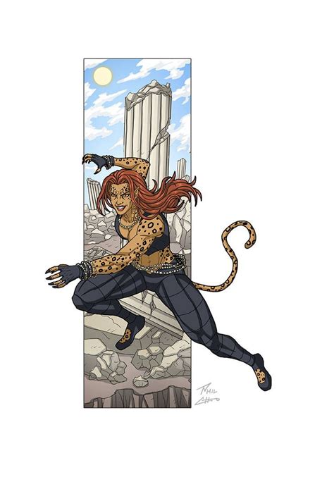 Cheetah Commission By Phil Cho Cheetah Dc Comics Dc Comics Characters Comic Villains