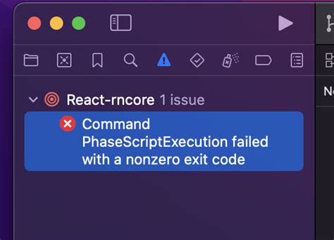 React Rncore Command Phasescriptexecution Apple Community