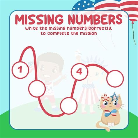 Premium Vector Missing Numbers Write The Answer Correctly Educational Printable Math Worksheet