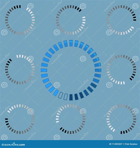 Round Preloader Animation Frame Stock Vector Illustration Of