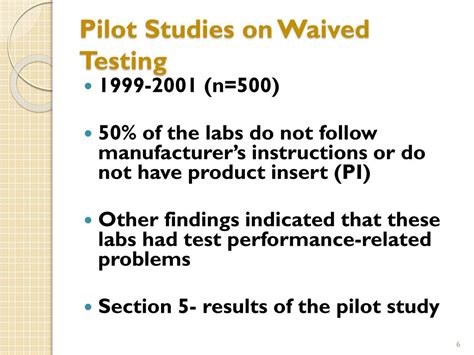Ppt Clia Waived Testing For Physician Office Labs Powerpoint Presentation Id 2059057