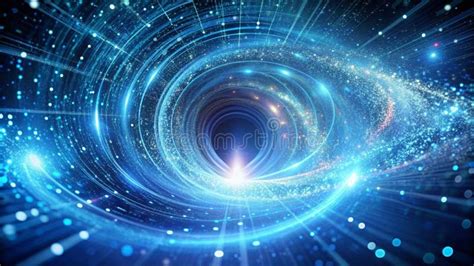 Ephemeral Echoes A Symphony Of Light And Data Generative Ai Stock Illustration Illustration Of