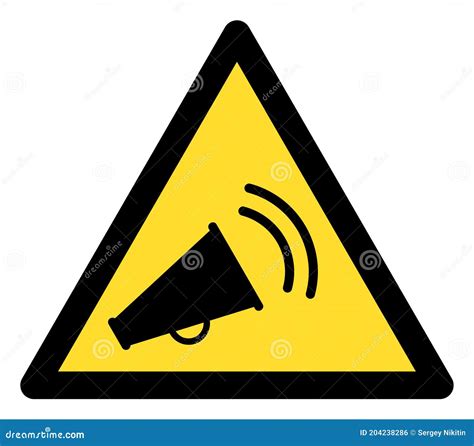 Noise Warning Sign Vector Illustration Cartoondealer Com