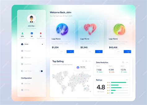 그래프 차트 및 다이어그램이 포함된 인포그래픽 대시보드 Uiux 디자인 프리미엄 벡터