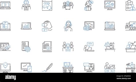 Operations And Logistics Line Icons Collection Efficiency Coordination Fulfillment Planning