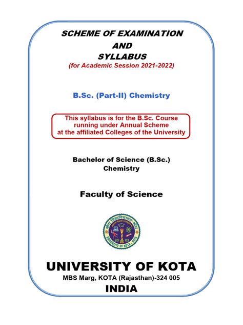 844 b sc part ii chemistry annual scheme 2021 2022 pdf entropy amine