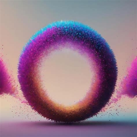 Spherical Equalizer For Music Round Sound Wave Of Particles Musical
