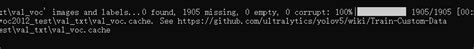Images And Labels0 Found 1905 Missing 0 Empty 0 Corrupt 100， Can Not Train
