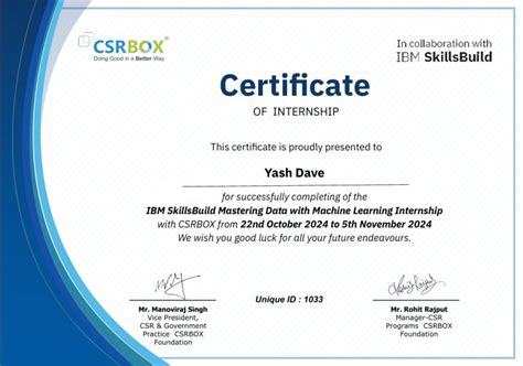 Yash Dave On Linkedin Ai Machinelearning Ibm Skillsbuild Internship Gratitude