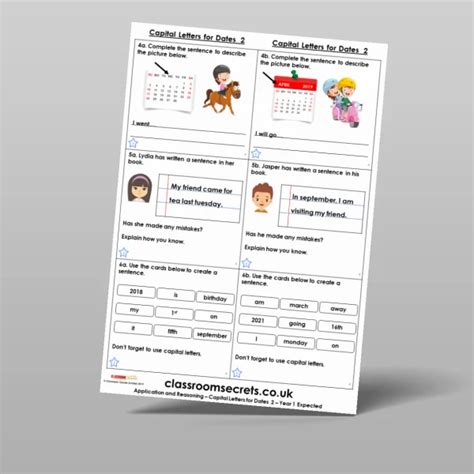 Year 1 Writing The Date Application And Reasoning Resource Classroom