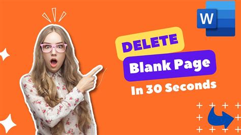 How To Delete Blank Page In Microsoft Word SECONDS YouTube