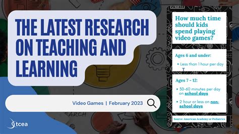 The Latest Research On Teaching And Learning Video Games Tcea Technotes Blog