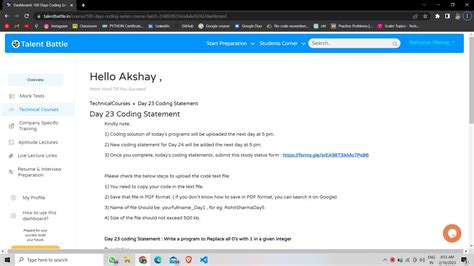 akshay bhor on linkedin java talentbattlecodingseries coding