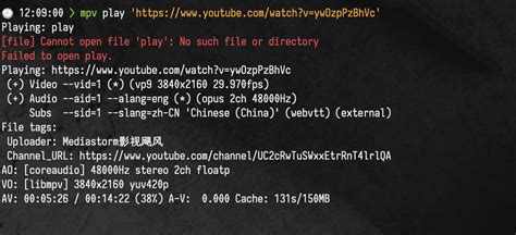 Emacs 内无法启动 Mpv，表现为无任何反应，无网络流量。 Emacs General Emacs China