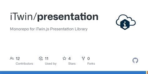 GitHub ITwin Presentation Monorepo For ITwin Js Presentation Library