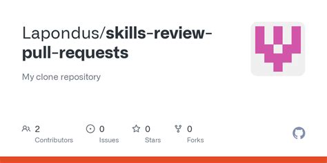 Github Lapondusskills Review Pull Requests My Clone Repository