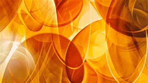 Abstract Orange And Yellow Shapes Overlapping Pattern Premium Ai Generated Image