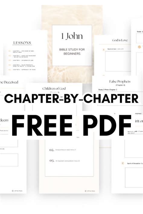 1 John Bible Study Free Pdf Chapter By Chapter