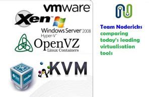 Enterprise Virtualisation Tools Comparison VMware Xen KVM OpenVZ OracleVM VirtualBox