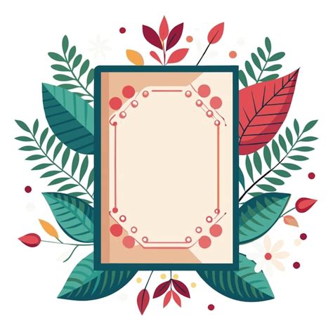 터 웨딩 카드 및 초대 카드 템플릿 디자인 투명한 배경 프리미엄 Ai 생성 벡터