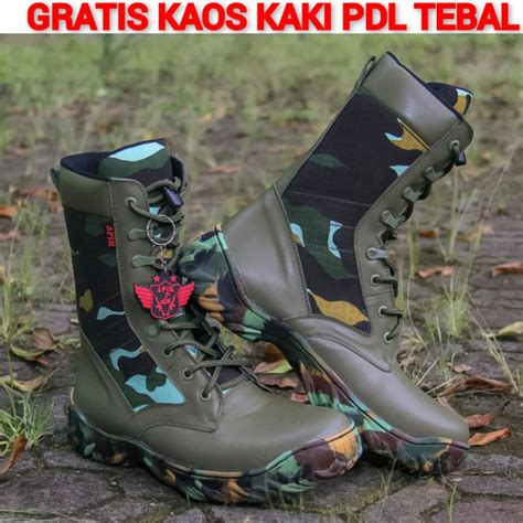Jual Sepatu Pdl Loreng Brimob Merk Apik Kulit Sapi Asli Sepatu Pdl Dinas Lapangan Tni Polri
