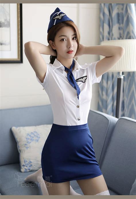 性感情趣内衣空姐制服激情套装火辣透视装午夜魅力包臀短裙女1233 阿里巴巴