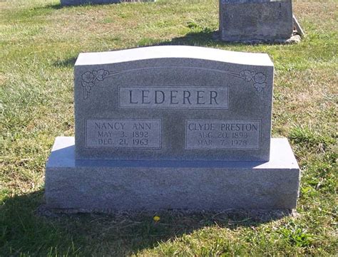 Nancy Ann Kring Lederer 1892 1963 Find A Grave Memorial