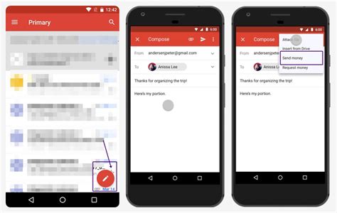 how to send receive and request money using email on gmail