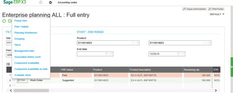 Set Ups And Process Of Mrp Mps In Sage X3 V7 Sage X3 Tips Tricks