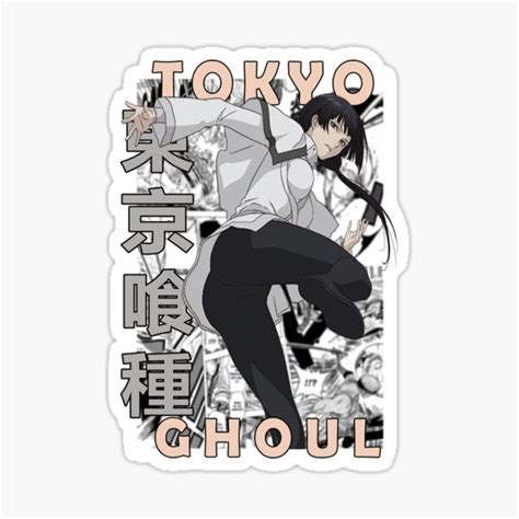 Ching Li Hsiao Tokyo Ghoul Tokyo Guru Manga Style Design Sticker By