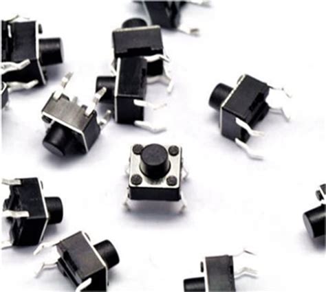 Tact Switch 100pcs 6 6 6mm Panel PCB Momentary Tactile Tact Push Button Micro Switch 4 Pin
