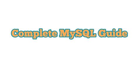 Learn Mysql Complete Guide Offline For Pc How To Install On Windows Pc Mac