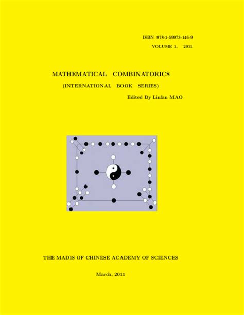 Pdf Mathematical Combinatorics International Book Series Volume 1