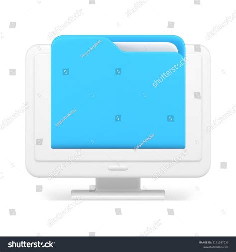 Cyberspace Document File Folder Storage Database Stock Vector Royalty