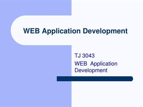 Ppt Web Application Development Powerpoint Presentation Free
