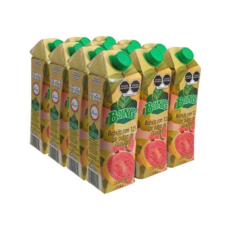Bebida Boing 1 Litro Sabor Guayaba 12 Piezas