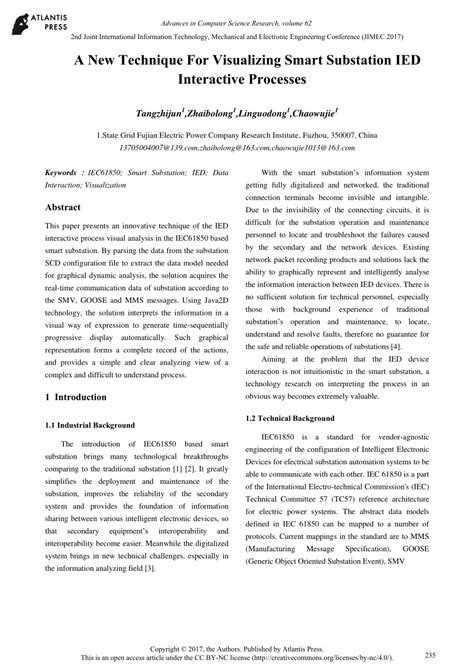 Pdf A New Technique For Visualizing Smart Substation Ied Interactive Processes