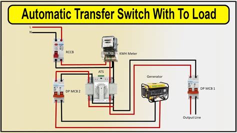 How To Make Automatic Transfer Switch With To Load Wiring Diagram ATS