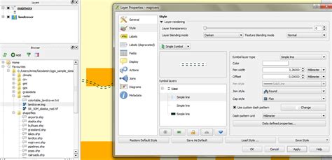 QGIS Offset Dash Line Style Dash Spacing Does Not Vary With Rotation Geographic Information