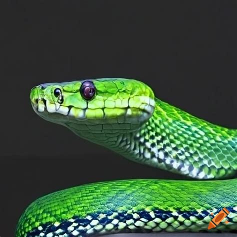 Black And Green Python On Craiyon