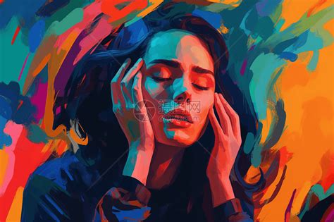 抑郁人物的插图插画图片下载 正版图片600057957 摄图网