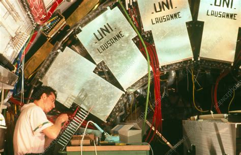 Technician In L3 Particle Detector Cern Stock Image A105 0156 Science Photo Library