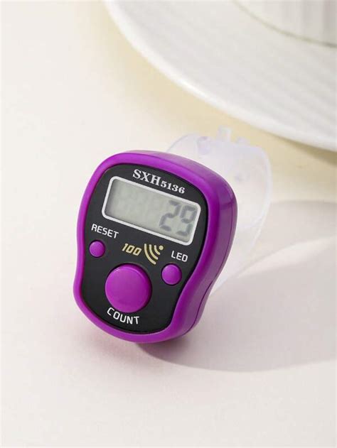 4 Digit Number Counters Metal Shell Hand Finger Display Manual Counting