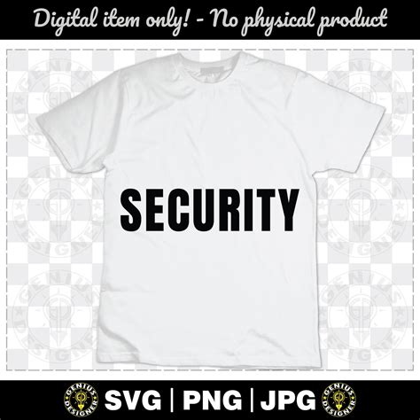 Security Text Svg Security Word Cut File Svg Png  Security Guard Word Tshirt Design Cricut