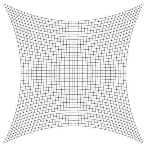 Grid Mesh Lattice Grating Distort Deform Effect Distortion Deformation Array Stock Vector By