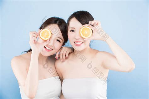 美妇女与橙片图片 包图网企业站