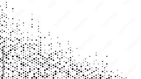 Halftone Abstract Geometric Background Frame Monochrome Texture Of Hexagons Linear Pattern Of