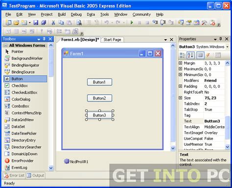Programación II Versiones y Caracteristicas de Visual Basic Net