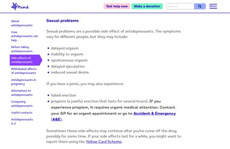 Mind Softens Warning About Sexual Side Effects Of Antidepressants RxISK