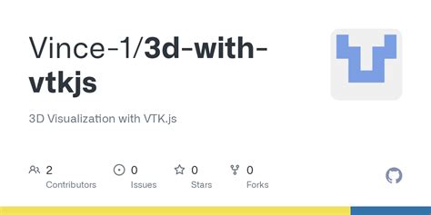 GitHub Vince 1 3d With Vtkjs 3D Visualization With VTK Js